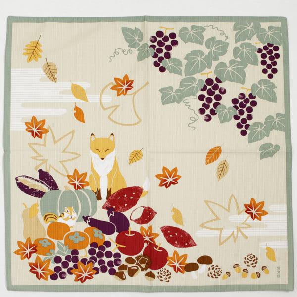 厚手の生地を使用した50cm角の小風呂敷です。<br>50ｃｍ角の小風呂敷サイズなので、お弁当包みや掛け布におすすめですし、飾って楽しんでいただくこともできます。<br><br>サイズ：縦50×横50cm...