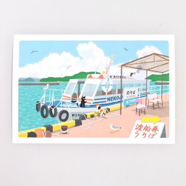 日本の四季の風景を旅している猫「たびねこ」の絵はがきです。<br>絵の中の猫達と一緒に、小さな旅を楽しみましょう。<br><br>