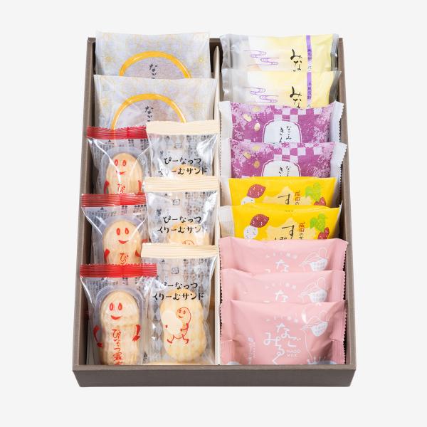 【発売日：2026年10月01日】【詰合内容】なごみどら焼き芋餡餅入り×2、なごみきんつば×2、成田の芋のすいーとぽてと×2、ぴーなっつ最中×3、なごみるく×3、ぴーなっつくりーむサンド×3、みなも月バニラ×2商品サイズ：335×253×6...
