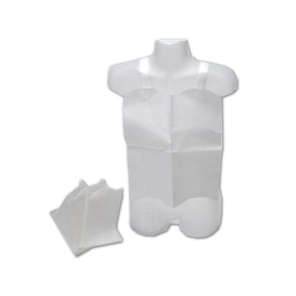 コンパクトな使い捨てタイプなので衛生的です肩紐付きなので歯医者様や離乳食時・介護の食事などに最適です素材が上質紙のため防水ではございませんのでご注意くださいサイズ：横300mmＸ縦350mm安心の日本製です【商品詳細】サイズ：横300mmＸ...