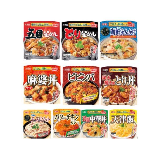 ■商品の説明「ごはん」と「具材」がセットになった商品です。材料を準備する必要がなく、電子レンジで温めるだけで簡単にお召し上がりいただけます(お湯で温めての調理も可能です)。定番の味わいを一人前から手軽にお楽しみいただけます。常温保存が可能な...