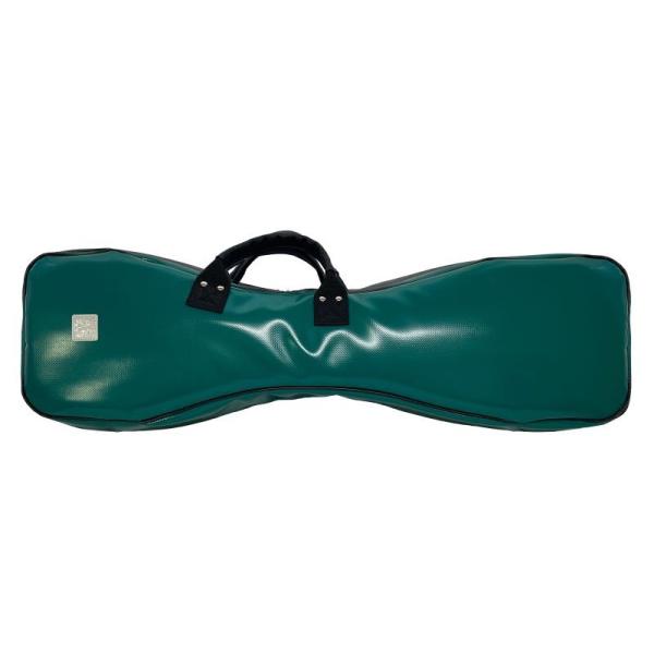 NAHOK（ナホック）ハンドメイド リュック式 三線（さんしん）プロテクションケース「Shimakaji2/wf」マットエメラルドグリーン【ドイツ製完全防水生地×特殊温度調整機能＆衝撃吸収素材＋止水ファスナー】Fabric from Ger...