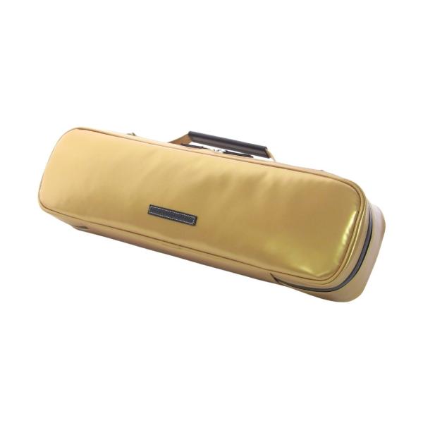 NAHOK(ナホック) 木管フルートケースガード 特注ハンドメイドゴールド / チョコ【ドイツ製完全防水生地×温度調整機能&amp;衝撃吸収素材＋止水ファスナー】Fabric from Germany, Made in JapanColor...