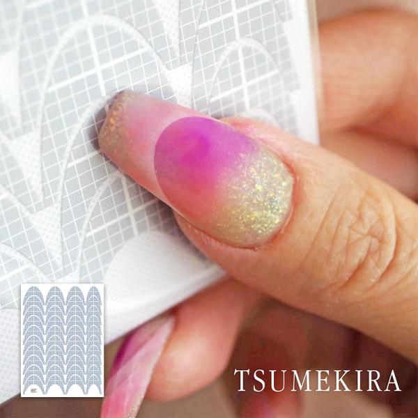 ふきとり不要、施術時間を短縮！！筆では描けない美しいデザインをどこまでもフラットなシールです。薄さ、柔軟性粘着性を追求し未硬化にも貼れるシールです。フレンチネイルが簡単に作れるガイドシールが、更にディープになってリニューアル！ロングネイルに...