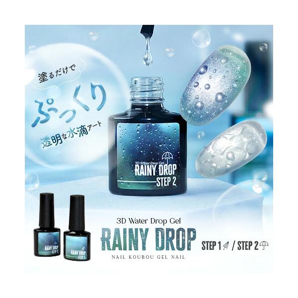 おうちで簡単ジェルネイル！！ネイル用品ならネイル工房塗るだけで、ぷっくり透明な水滴アート