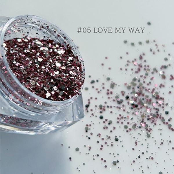 #05　ラブマイウェイ加えて楽しめるアディングシリーズ。ジェルに重ねて、混ぜて、自由にアレンジできます。1.7g