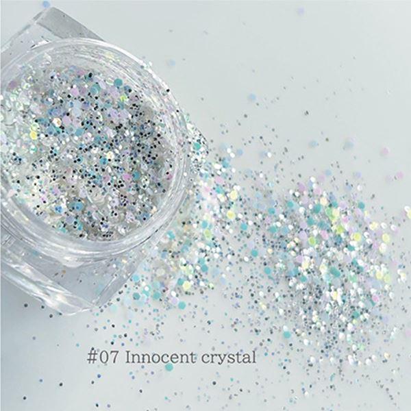 #07　イノセントクリスタル加えて楽しめるアディングシリーズ。ジェルに重ねて、混ぜて、自由にアレンジできます。1.7g