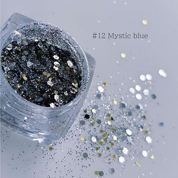 #12　ミスティックブルー加えて楽しめるアディングシリーズ。ジェルに重ねて、混ぜて、自由にアレンジできます。1.7g
