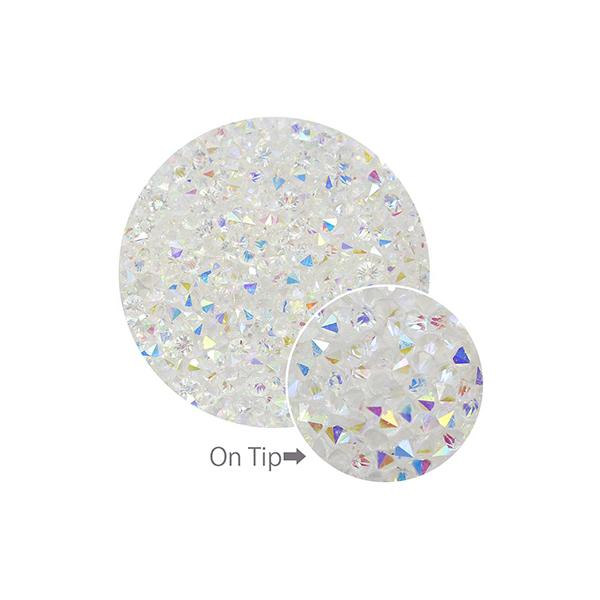 1粒約1mmの円錐状mpクリスタルは1本つけるだけでも一段と豪華なネイルに仕上げます。使用例：ベースまたはカラージェルの塗布後、粘度の高い、ibdビルダージェル、またはジェルグラフのイクステンションジェルIIなどを塗布し、硬化させない状態で...