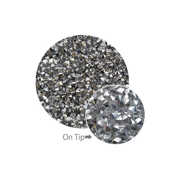 1粒約1mmの円錐状mpクリスタルは1本つけるだけでも一段と豪華なネイルに仕上げます。使用例：ベースまたはカラージェルの塗布後、粘度の高い、ibdビルダージェル、またはジェルグラフのイクステンションジェルIIなどを塗布し、硬化させない状態で...