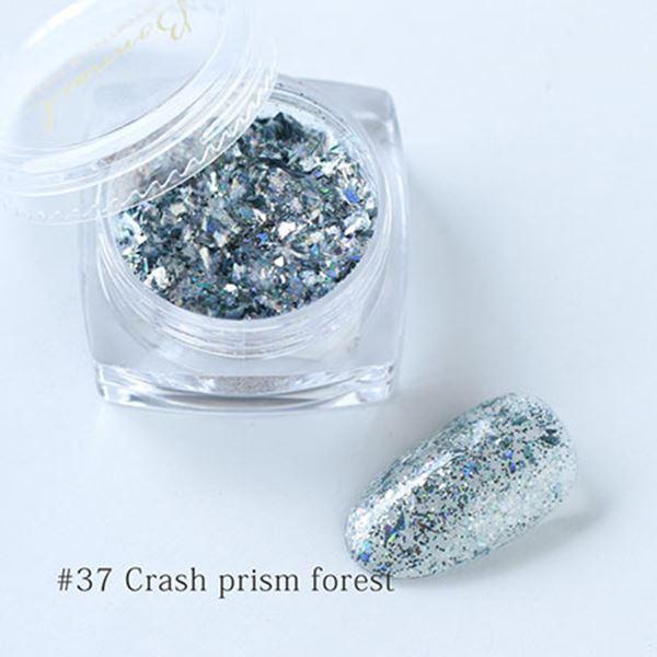 #37　クラッシュプリズムフォレスト加えて楽しめるアディングシリーズ。ジェルに重ねて、混ぜて、自由にアレンジできます。内容量:0.6g