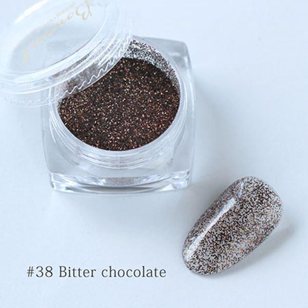 #38　ビターチョコレート加えて楽しめるアディングシリーズ。ジェルに重ねて、混ぜて、自由にアレンジできます。内容量:1.7g
