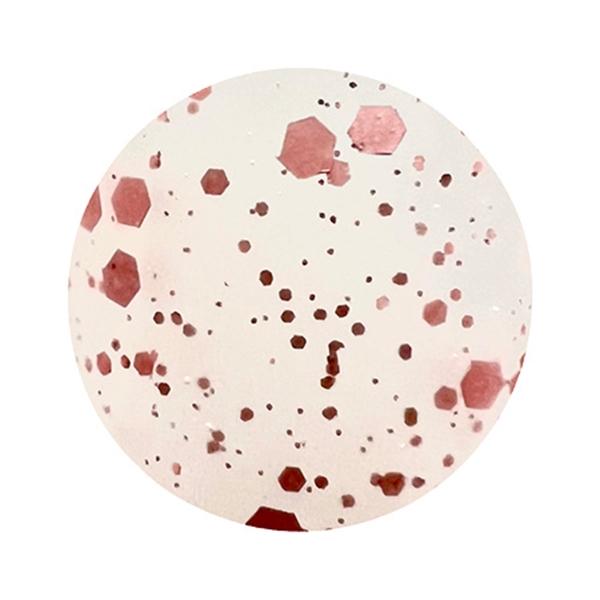 ０３　カウズィピンク大小のシルバーのホログラムが微量に入った超マットトップジェル※化粧品登録外撹拌要推奨ライト：ＵＶ３６Ｗ硬化波長：405nm内蓋シーリング無し/容器外装のみ３ｇセミハードジェルタイプ UV約1分 LED約30秒 マット