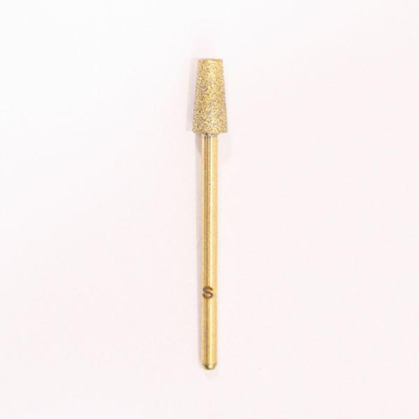 M (ミディアム)ルースキューティクルや角質の除去、地爪のサンディングにも使えます。ダイヤモンド素材にコーティングしていることにより、色ムラがあるように見える場合がございます。ヘッド部:上部3mm下部5mm×高さ10mmケア