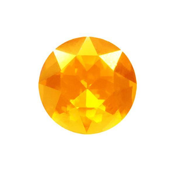 オーロラ タンジェリンオパール 瑞々しい光沢と、宝石のようにラグジュアリーな雰囲気を漂わせるガラスストーン。2P10mm