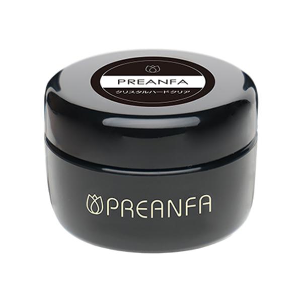 プリアンファからクリスタルハードクリアをリリース！ハードジェルタイプで強度があり１cm程度の長さ出しも可能！硬化後の黄味を抑え、透明感に優れています。抜群なツヤ感で仕上げのコーティングとしても◎強度がプラスされるので補強にもなり爪が割れやす...