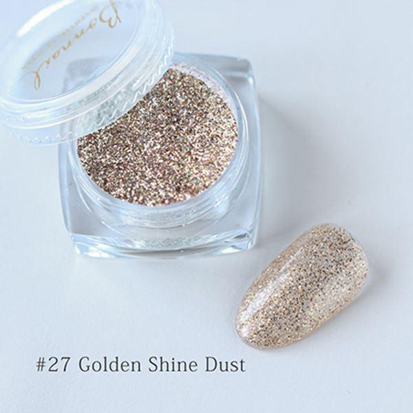 #27　ゴールデンシャインダスト加えて楽しめるアディングシリーズ。ジェルに重ねて、混ぜて、自由にアレンジできます。内容量:1.7g