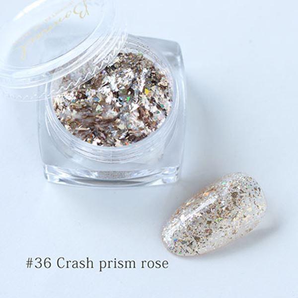 #36　クラッシュプリズムロゼ加えて楽しめるアディングシリーズ。ジェルに重ねて、混ぜて、自由にアレンジできます。内容量:0.6g