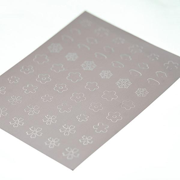 フラワーホッピングジェルやエアブラシをご使用の際に便利なステンシルシールです。＊使用方法＊１．シールを台紙からはがして、お爪の好きなところに軽く貼ります。２．その上からホッピングジェルでポンポンとタップ、もしくはエアブラシを吹きかけます。３...