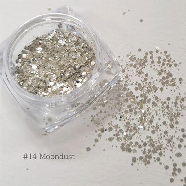 #14　ムーンダスト加えて楽しめるアディングシリーズ。ジェルに重ねて、混ぜて、自由にアレンジできます。1.7g