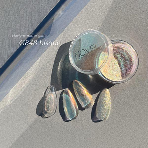 glitter (bisque)細かなラメが入ったグリッターでミキシングはもちろん、アートの上に散らしたりミラーパウダーとしてもお使いいただける万能なミラーグリッターです。0.5g