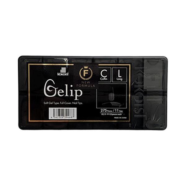 セット大好評のGelipがリニューアル!装着感を感じさせないフィット感ソフトジェルのみでも装着が可能!ストレスポイントから爪先に向けて厚みが増し耐久性UP!ジェルを塗布すると番号が消える!根元が薄くなりよりフィット感が増しました!※金型変更...