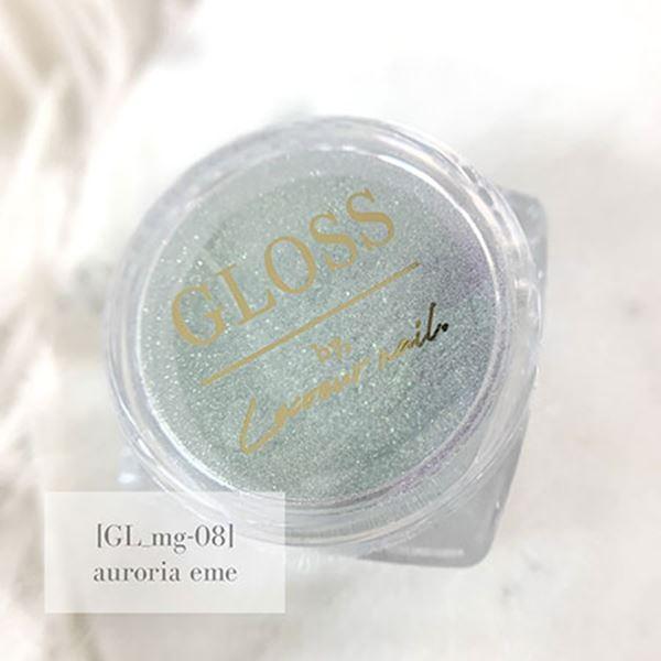 GL_mg-08こすってオーロラミラー、混ぜてオーロラマグネット。万能2WAYシルキーパウダー。ノンワイプトップジェルの硬化後にこすれば、上品なオーロラミラーのヴェールをまとった仕上がりに。クリアジェルと混ぜてマグネットを動かせば、幻想的な...