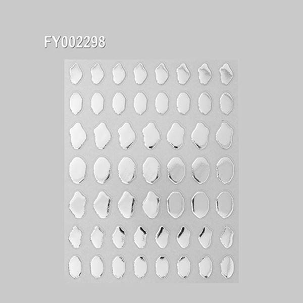 FY002298小さな鏡を指先に作り出すミラーシール。時にはエレガントに、時にはポップな世界観を表現するために貼るだけも良し、アートをプラスしてアレンジするも良し。貴方のアイディアで様々な鏡の世界をネイルに作り出してください！縦130mm×...