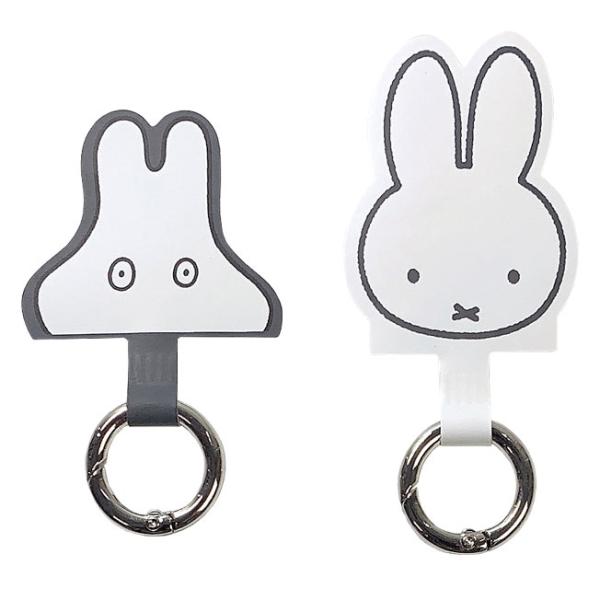 ミッフィー　マルチリングプラススマホケースの中に挟むだけでマルチに使えるスマホアクセサリです。リングに指を通すことでスマートフォンの持ちやすさを向上し、落下を防止します。リング部分を持ち手にして持ち歩いたり、カバン・ベルトループ等に取り付け...