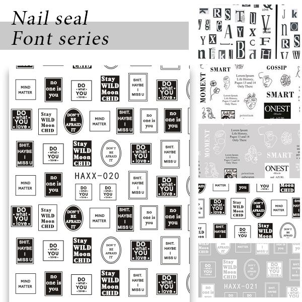 貼るだけで簡単にプロ級アートが仕上がるネイルシール。極薄なのでトップにも響きにくく、重ね貼りも可能です。爪に貼り、浮かないようにそっと押さえたらトップジェルやトップコートで仕上げて下さい。■種類・ONESTホワイト（HANYI-443）・O...