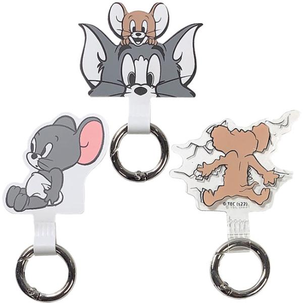 トムとジェリー マルチリングプラススマホケースの中に挟むだけでマルチに使えるスマホアクセサリです。リングに指を通すことでスマートフォンの持ちやすさを向上し、落下を防止します。リング部分を持ち手にして持ち歩いたり、カバン・ベルトループ等に取り...