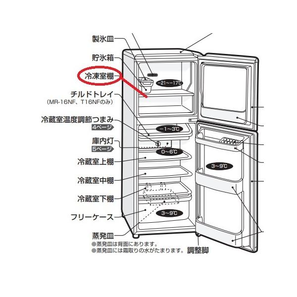 三菱冷蔵庫の冷凍室の棚です。材料変更の為、色が異なる場合がございますが使用には問題ありません。対応機種MR-142NKS/MR-14BA/MR-14BR/MR-14BW/MR-14CNFW/MR-14DA/MR-14DS/MR-14DW/M...