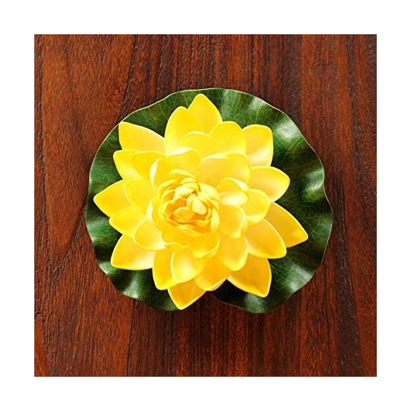 ロータス(蓮)の造花です。お部屋に飾るのはもちろん、水面に浮くので水槽や水鉢に入れて飾ってもお洒落です。●素材ポリウレタン●サイズ幅約17cm×奥行約16cm×高さ約6cm　※手作りのため多少の誤差がございます。●関連情報造花 アーティフィ...