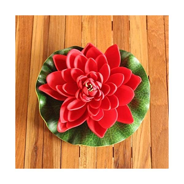 ロータス(蓮)の造花です。お部屋に飾るのはもちろん、水面に浮くので水槽や水鉢に入れて飾ってもお洒落です。●素材ポリウレタン●サイズ幅約17cm×奥行約16cm×高さ約6cm　※手作りのため多少の誤差がございます。●関連情報造花 アーティフィ...