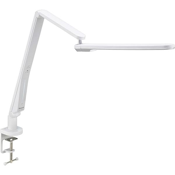 パソコン画面が見やすい「パソコンくっきり光」搭載紙面の文字が読みやすい「文字くっきり光」搭載器具光束855ルーメン／JIS:AA形相当の明るさで新聞見開きサイズを明るく照らす机の上を広く使えるクランプタイプ非接触タッチレススイッチ／スマホ充...