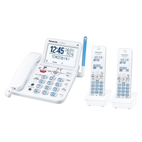 大きな文字で見やすい大画面液晶＆着信を光ってお知らせ。あんしん・充実の迷惑電話防止機能。温度・湿度センサー搭載で、熱中症警戒や乾燥警戒をお知らせ※1。