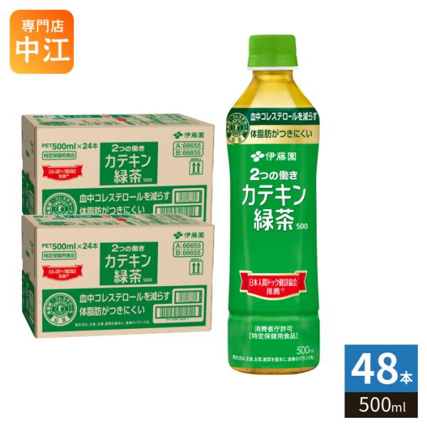 【送料無料／一部地域除く】【一個あたり 178円（税込）】「血中コレステロールを減らす」「体脂肪がつきにくい」2つの働きがある特保の緑茶飲料です。茶カテキン197mg(500ml当たり)が含まれています。1日2本、食事の際に1本を目安にお飲...