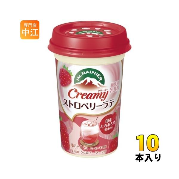 【送料無料／一部地域除く】【一個あたり 276円（税込）】・ミルクと素材のバランスにこだわった、コーヒー不使用のマウントレーニア「Ceamy」シリーズ・しっかりとしたミルク感とストロベリー果汁の甘さや華やかな香りを楽しめます ・とちおとめ果...