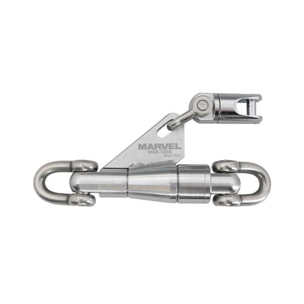 【メーカー】マーベル【商品名】ハイベル【品番】MHB-1000【特徴】ケーブルと予備ロープを同時に牽引<<ケーブルラック専用>>通線・電力ケーブルの延線時に予備ロープと同時に牽引・シャックルが回転するため、ロープとケ...
