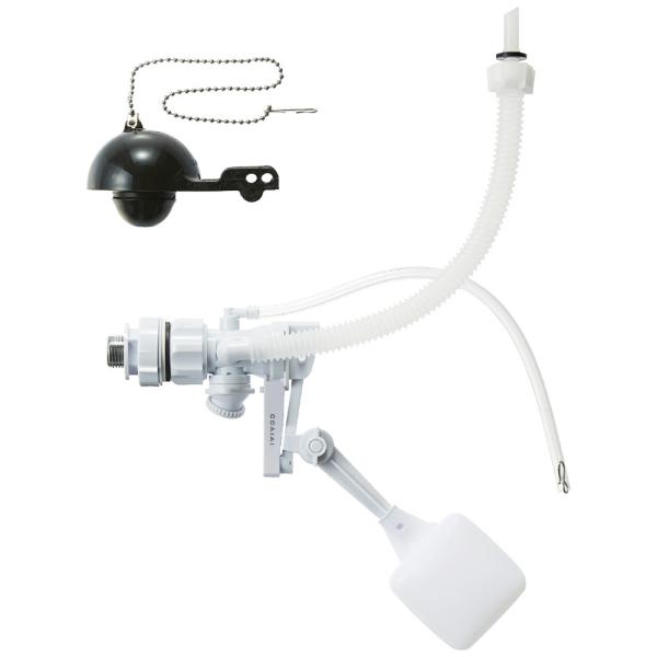 【メーカー】SANEI【品番】V56S【品名】トイレロータンク修繕セット【特徴】●万能ロータンクボールタップ（V56-5X-13）とロータンクゴムフロート（PH84-92X）のセットになります。●ロータンクに使用。（下給水を除く）●使用圧力...