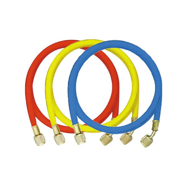 【メーカー】アサダ【品名】3本パック R410A用 チャージングホース プラスII・92cm【品番】Y21583【特徴】従来冷媒に比べ、圧力の高い新冷媒の作業が安全にできるよう、高耐圧に設計されています。長さ:92cmネジサイズ:5/16"...