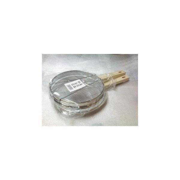 材質：網部分/鉄・亜鉛メッキ、把手部分/天然木サイズ：全長約34cm（網部分直径18.7cm）