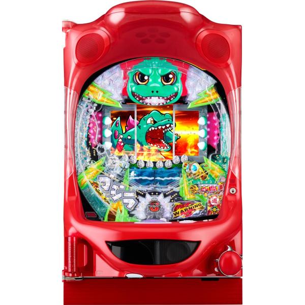 メーカー：ニューギン型式名：PAぶいぶい！ゴジラN4-K6タイプ：甘デジ継続回数：4or10R8カウント出玉数：約320個or約800個※メーカー発表値賞球数：3＆1＆2＆4＆10大当り確率：1/99.9　高確率時1/10.76時短：ST終...