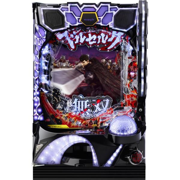 メーカー：ニューギン型式名：Pベルセルク無双M-Zタイプ：ミドル継続回数：2or4or10R10カウント出玉数：約200個or約400個or約1000個※出玉は払い出し賞球数：2＆1＆7＆9＆10＆15大当り確率：1/319.7　高確率時1...