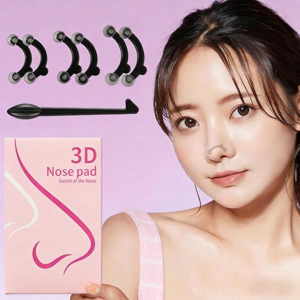 【美容師監修の美鼻グッズ】3D鼻プチは、快適な装着感で使いやすい鼻クリップです。柔らかいシリコン素材で鼻にやさしくフィットし、自然な鼻ラインを演出します。【整形不要！理想の鼻ラインに】選べる3サイズ（S/M/L）鼻が小さい方や初心者にはSサ...