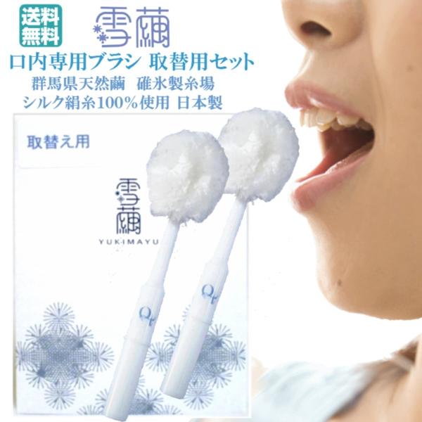 犬用歯ブラシとしても人気です！<br><br>群馬県産の繭を碓氷製糸場で糸にした純国産の安心・安全なシルクを使用。<br>日本のブラシ職人が丁寧に作り上げた口内専用ブラシです。<br><...