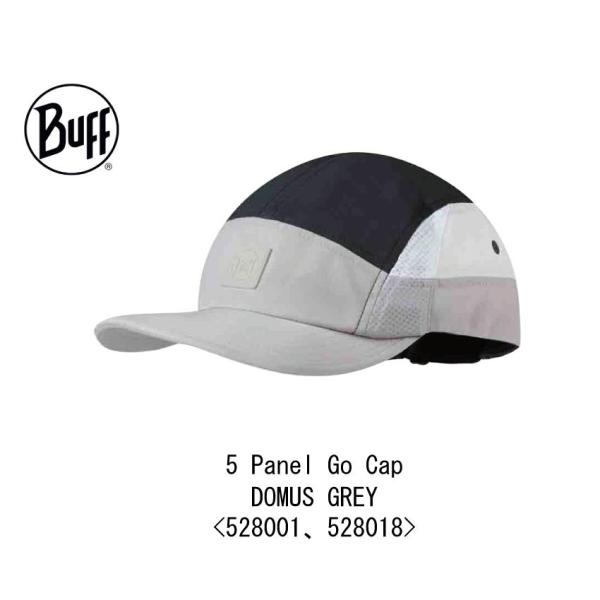 【BUFF】バフ ランキャップ 5 PANEL GO CAP DOMUS GREY 5 パネルゴーキャップ 528001(S/M) 528018(L/XL)ランニングキャップ/速乾/サイズ調整可能 /アウトドア/タウン/日焼け/UVカット/...