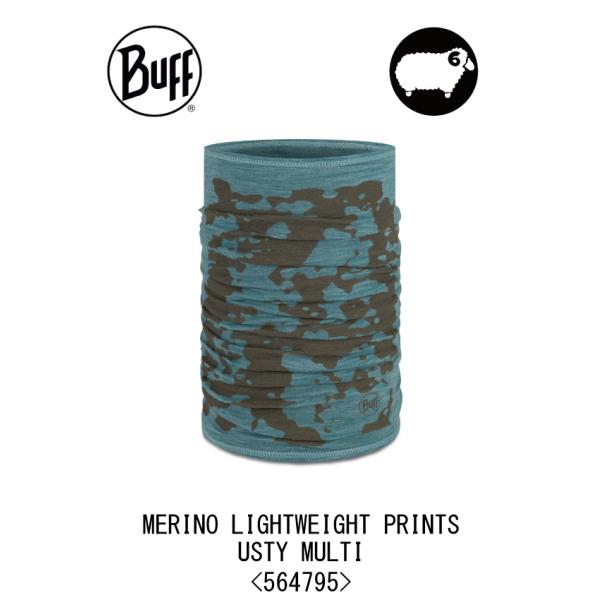 BUFF バフ MERINO LIGHTWEIGHT PRINTS USTY MULTI 564795 /2024AW/メリノウール/ネックウォーマー/フェイスマスク/ネックチューブ/防寒/保温/防臭/温度調整/羊毛/スキー/スノボ/タウン...