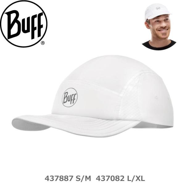 【BUFF】バフ ランキャップ 437877 437082 5 PANEL GO CAP R-SOLID WHITE S/M L/XL 5 パネルゴーキャップ R-ソリッド ホワイト ランニングキャップ 速乾 サイズ調整可能 アウトドア/タ...