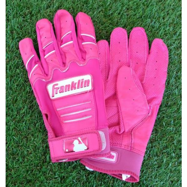 野球：Franklin フランクリン CFX ハイライト ジュニア ピンク/ホワイト【限定カラー】少年用 バッティンググローブ 手袋 両手 バッティンググラブ バチグロ キッズ【 ナカジマスポーツ 】20527【爆買】